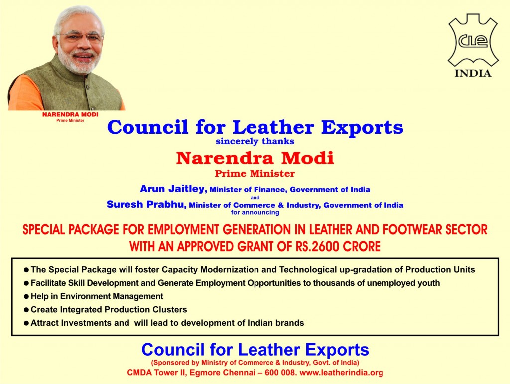 CLE Advertisement | Council For Leather Exports